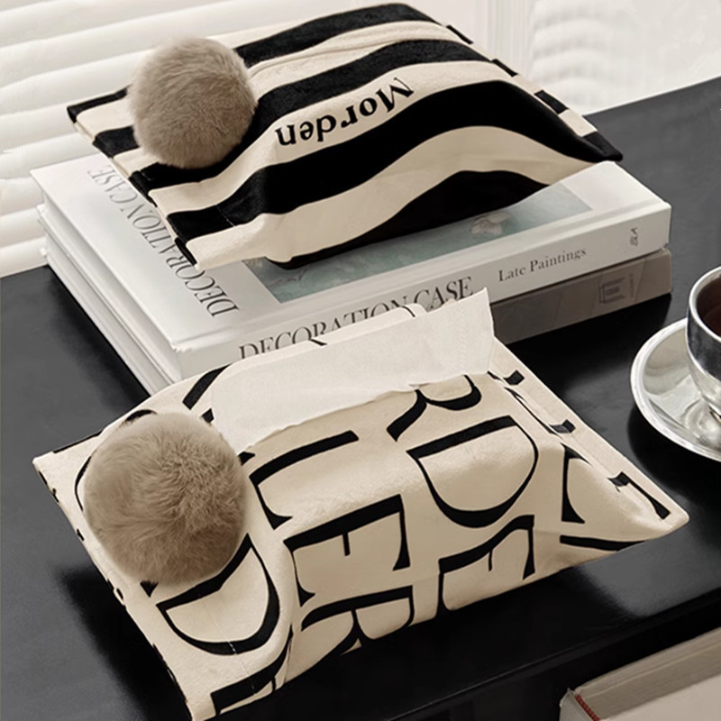 Modern Simple Tissue Box Home Living Room Car Tissue Box Fabric Tissue ...