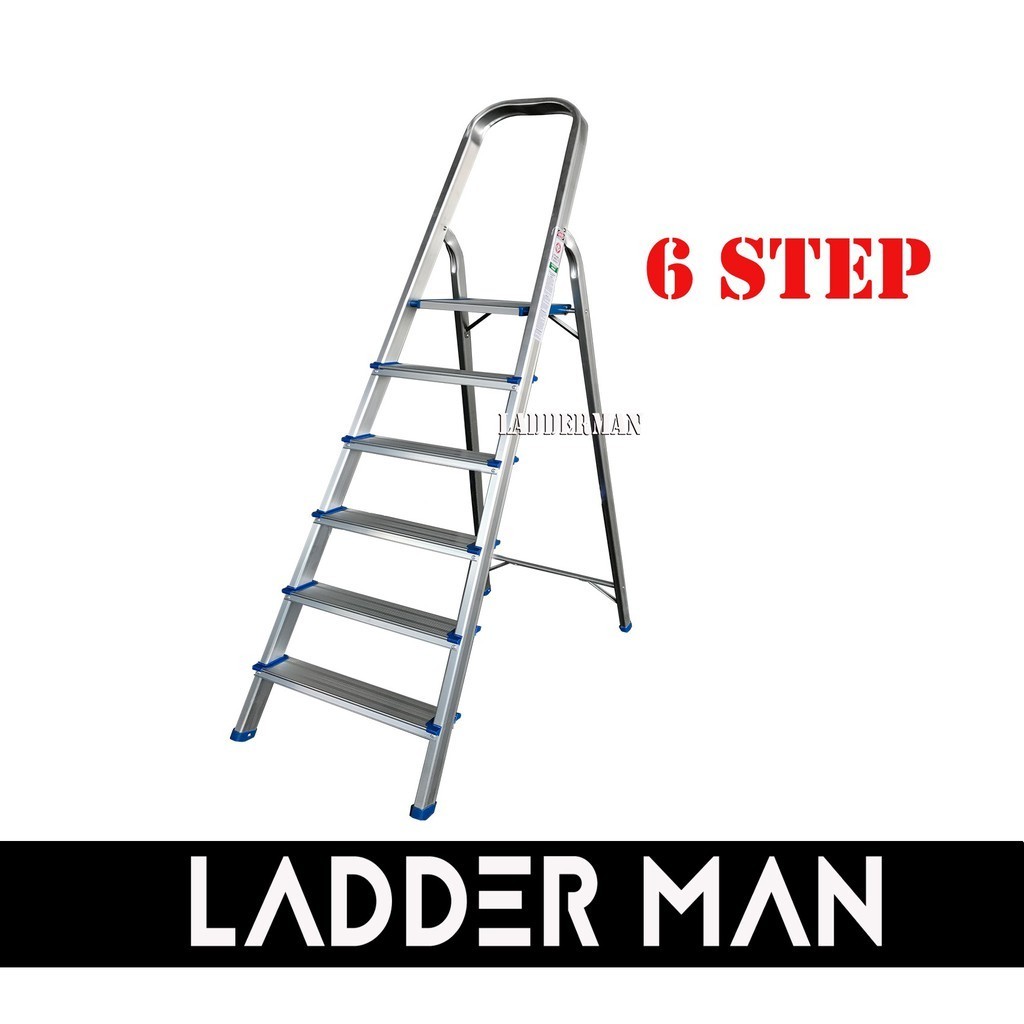 6 STEP FOLDABLE ALUMINIUM STEP STOOL LADDER SAL6 | Shopee Malaysia