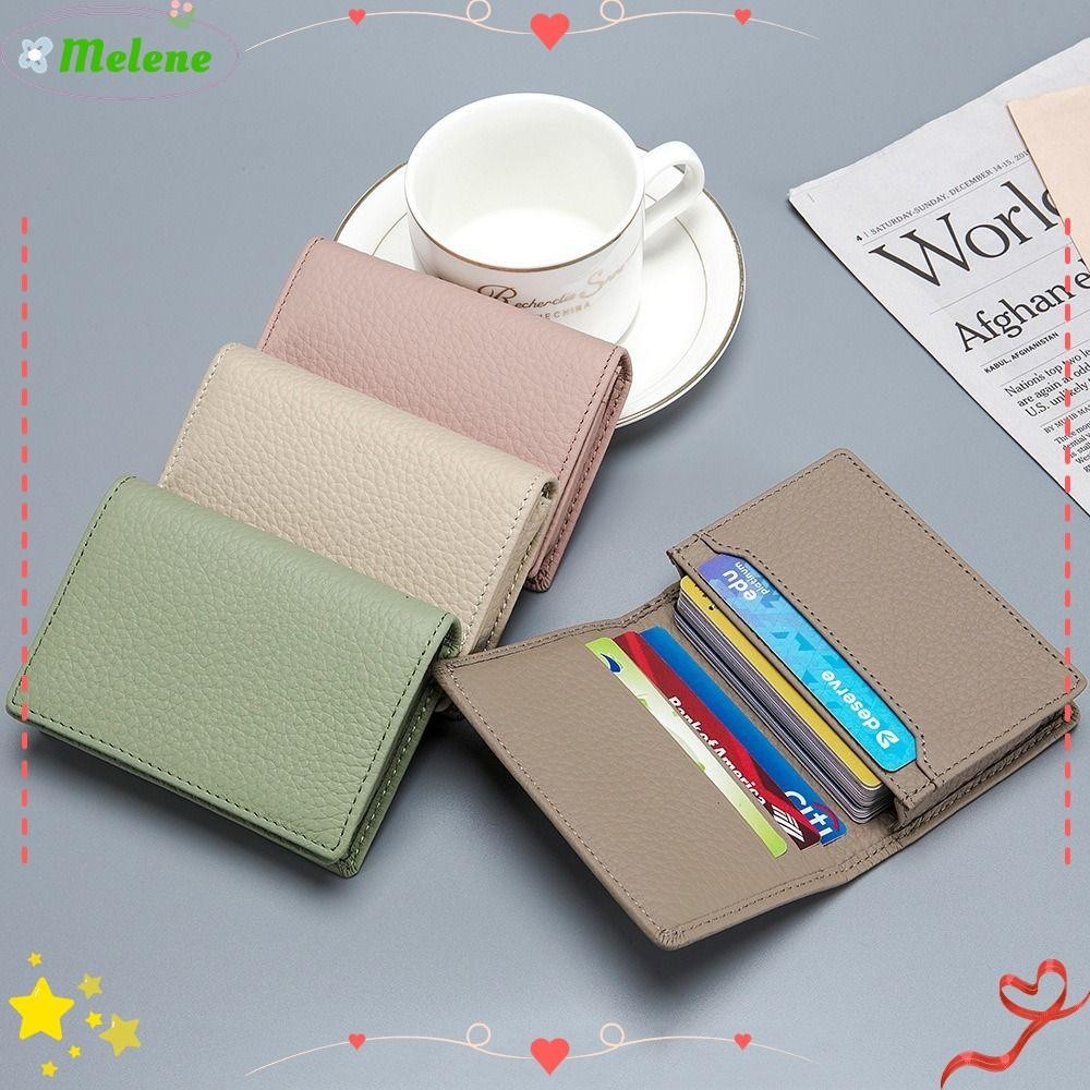 MELENE Card Sleeve, Casual Multifunctional Card Cover, Business Cowhide ...