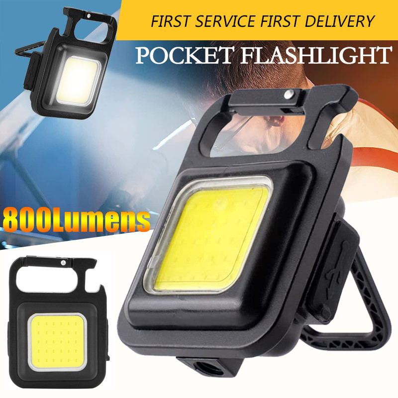 Outdoor Mini COB LED Flashlight/ Corkscrew 800 Lumens Rechargeable Lamp ...