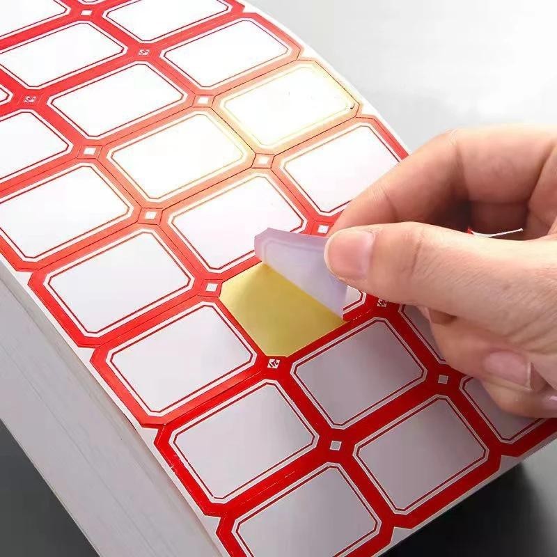 50 sheet/1200pcs Office Self-adhesive Label Paper Handwritten Label ...