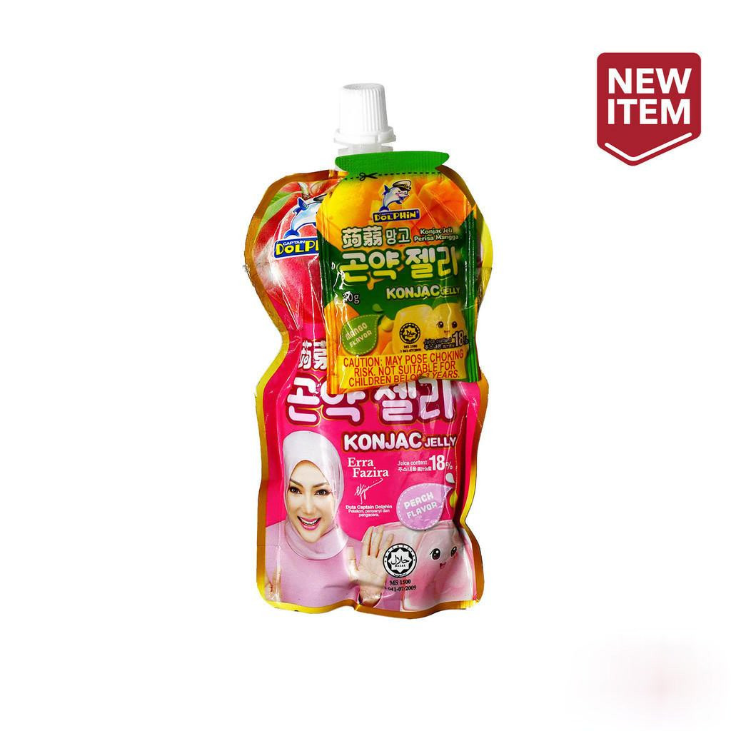Captain Dolphin Konjac Jelly Drink (Peach Flavor) 130G | Shopee Malaysia