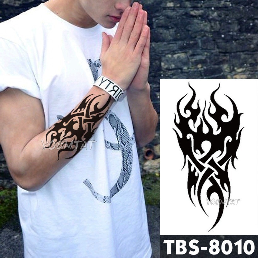 12x19cm Waterproof Temporary Tattoos Round vortex Flash Tattoo Sticker ...