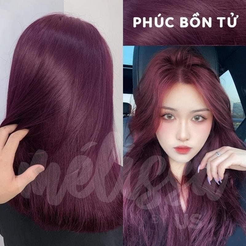 OXY Hottrend Phuc Bon Tu Purple Hair Dye (FREE OXYGEN + GLOVES + User ...