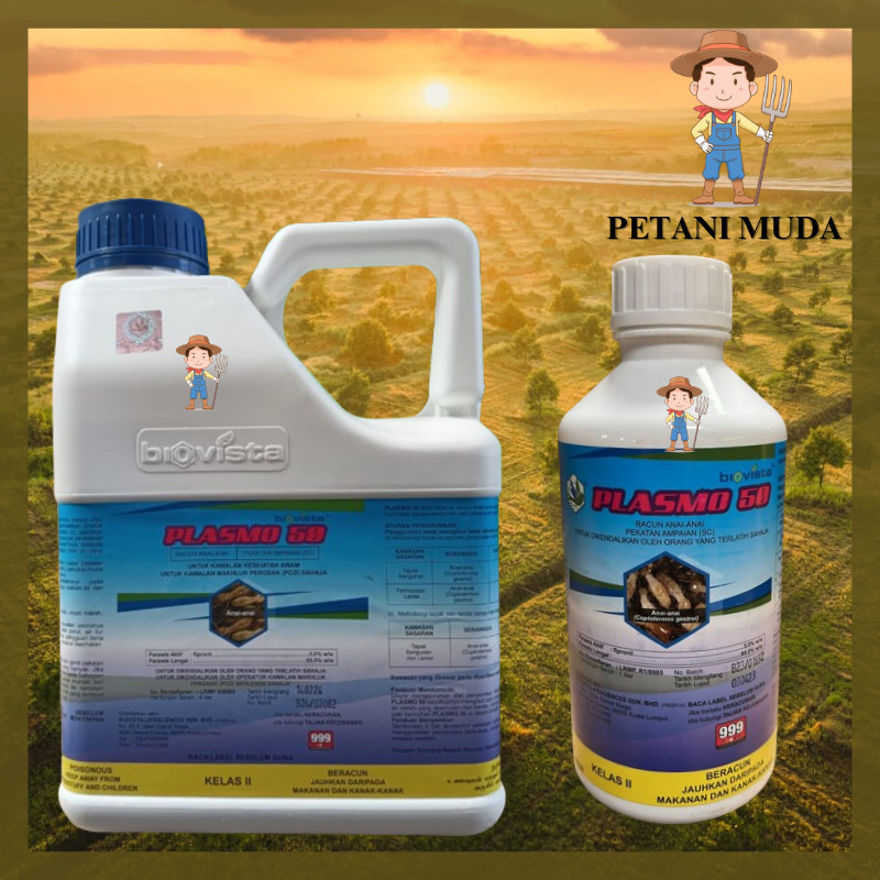 [ORIGINAL] 1L 4L PLASMO 50 /Fipronil 5% BIOVISTA RACUN ANAI-ANAI TIDAK ...