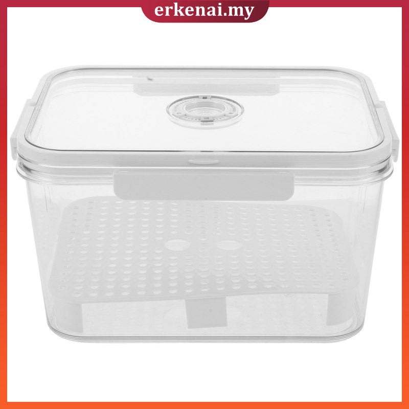 Bread Keeper with Handle and Time Record Food Storage Containers Fridge ...