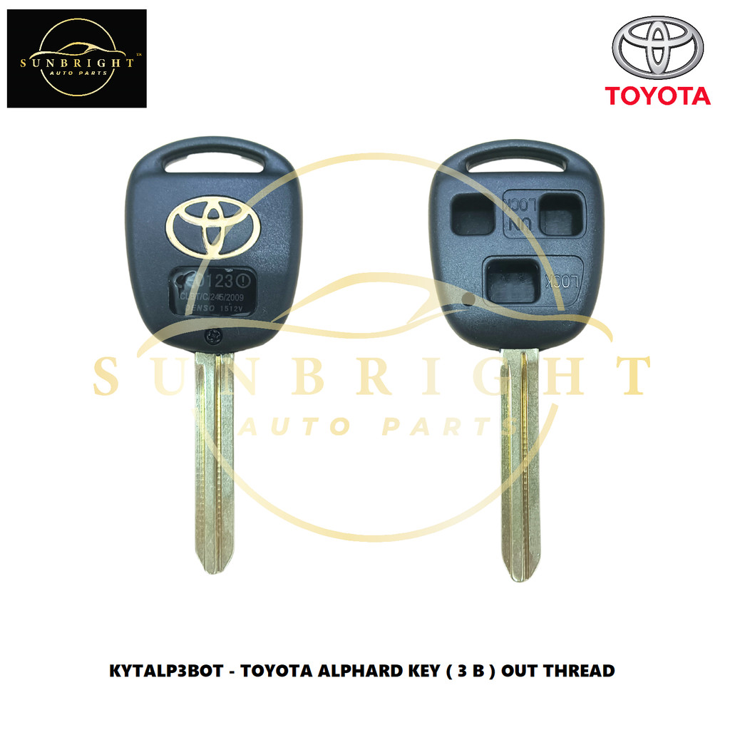 TOYOTA ALPHARD KEY ( 3 B ) OUT THREAD | Shopee Malaysia