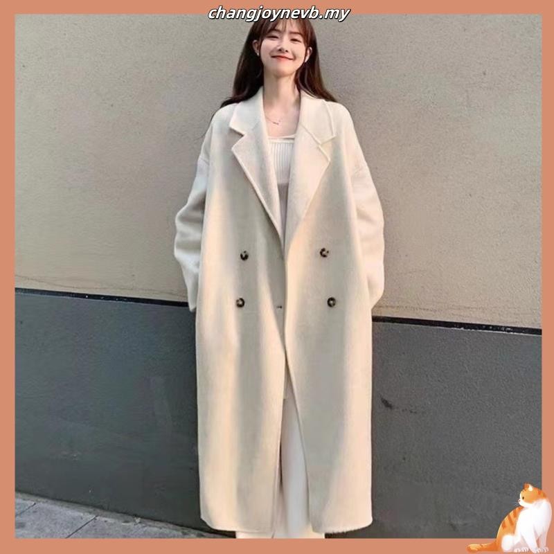 YYR--Women Fall Winter Overcoat Loose Lapel Thickened Windproof Warm ...