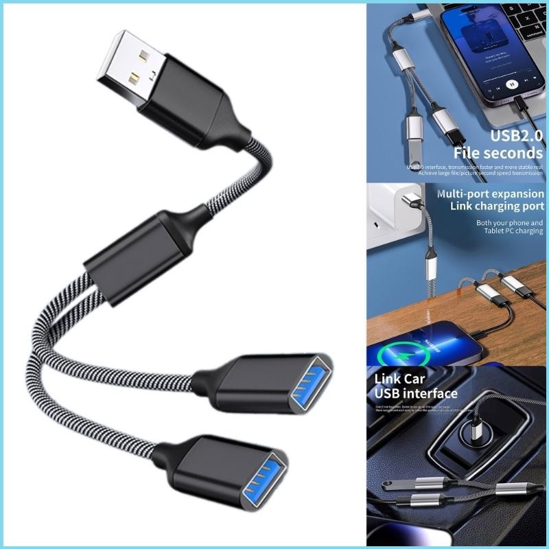 RUN USB Extension Cable USB Power Splitter Male to Female Adapter USB ...