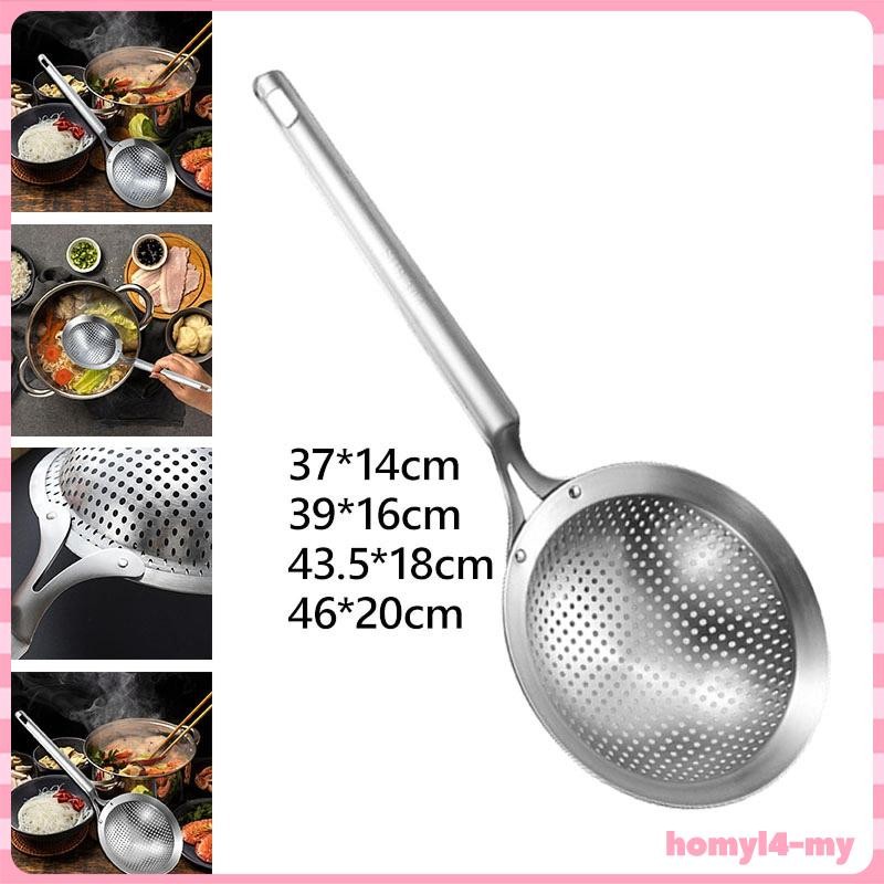 [HomyldfMY] Stainless Steel Slotted Spoon, Strainer, Food Strainer ...