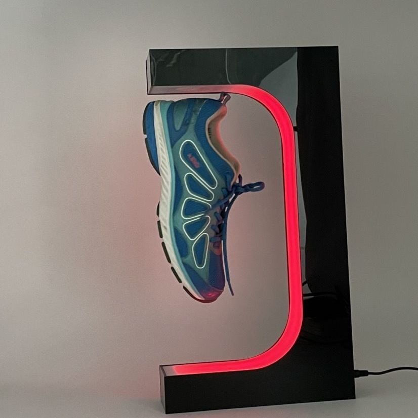 Shopee OfficialAJ Magnetic Display Stand Suspended Shoe Rack Display ...