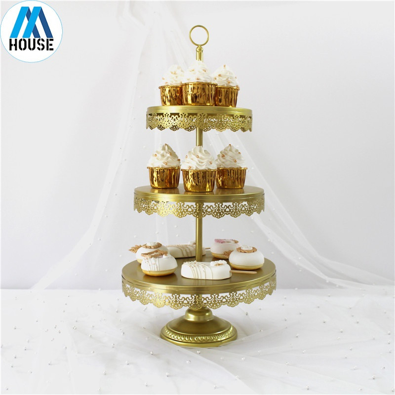 Lace Three-tier Rack Wedding Dessert Table Decoration Cake Rack ...