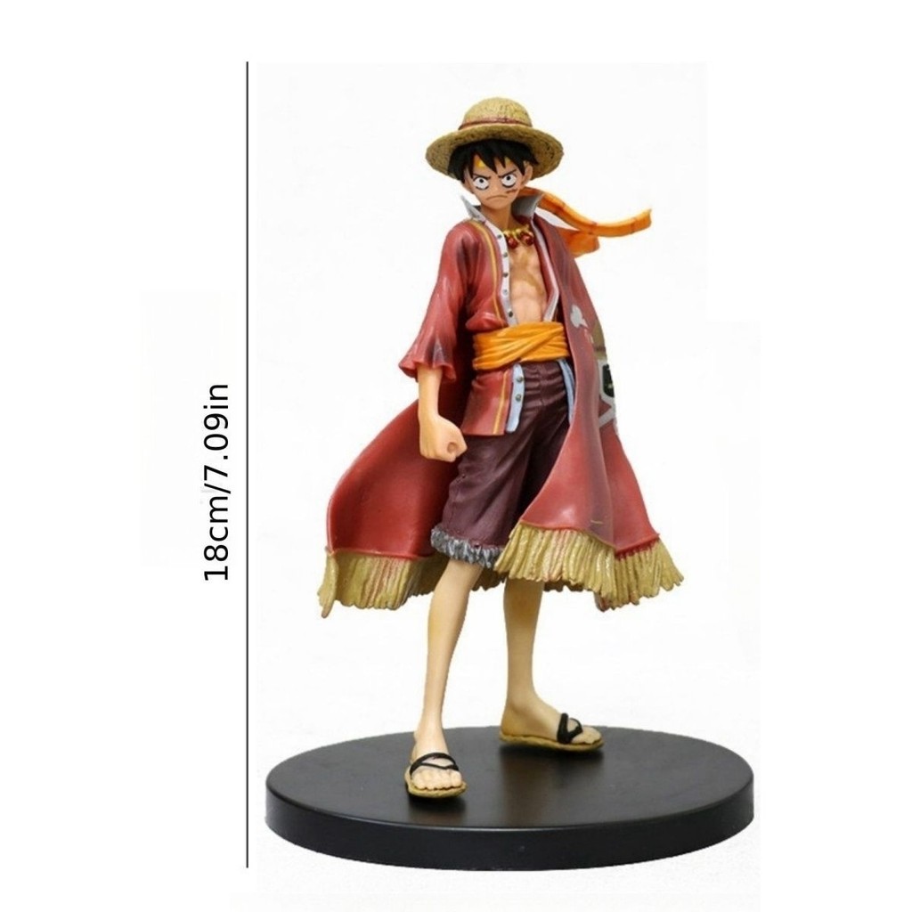 One Piece Super Cute Cloak Luffy Top Anime Showdown Model Red Clothes ...