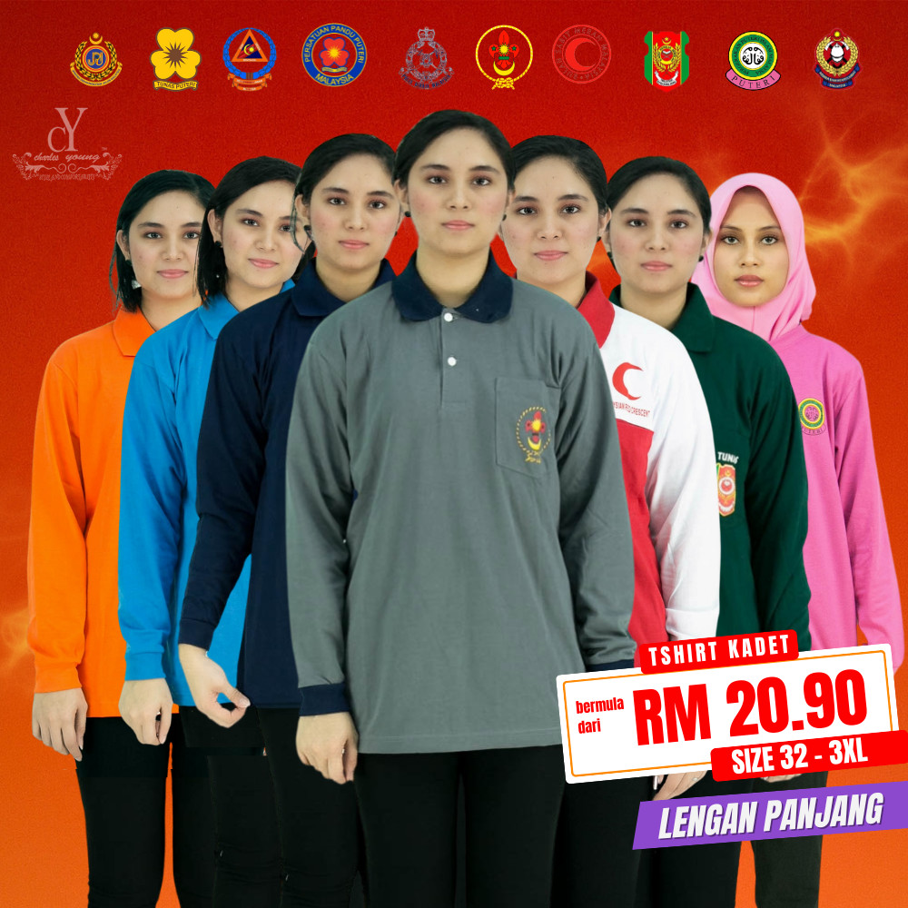 CY 2907 (LENGAN PANJANG) SCHOOL UNIFORM T.SHIRT PERSATUAN KOKURIKULUM ...