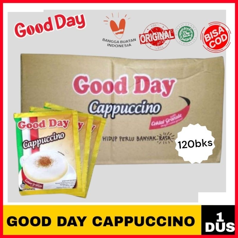 Good Day Cappuccino kemasan 25g/harga untuk satu karton isi 120bks ...