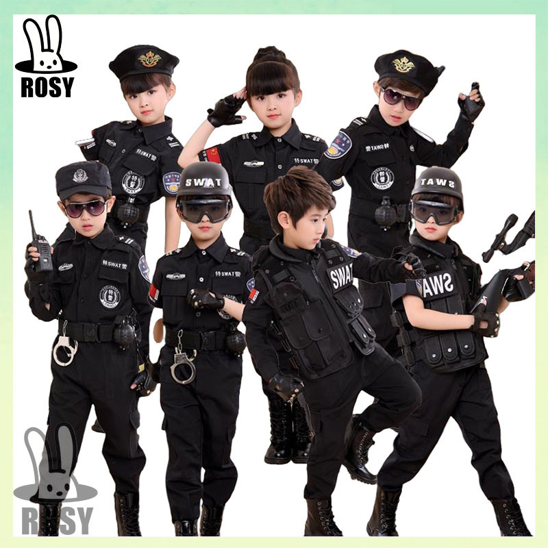 Kostum Pekerjaan Pakaian Polis Polis Polis Cosplay Tentera Seragam ...