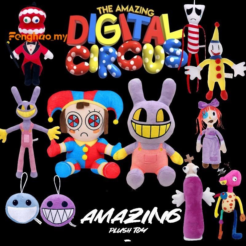 . The Amazing Digital Circus Pomni Jax Caine Ragatha Kinger Zooble Plush Dolls Kids Gift Stuffed ...