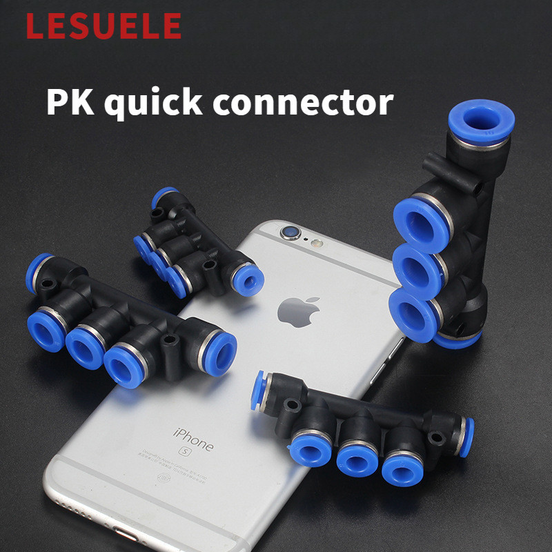Pk Plastic Five-Way Quick Plug/Pu Trachea/Quick/Pneumatic Assembly ...
