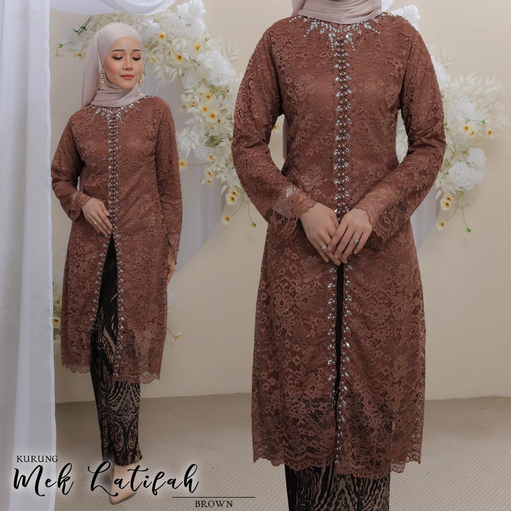 TUNIKMY | KURUNG MEK LATIFAH EXCLUSIVE LACE LABUCI BAJU RAYA VIRAL 2024 ...