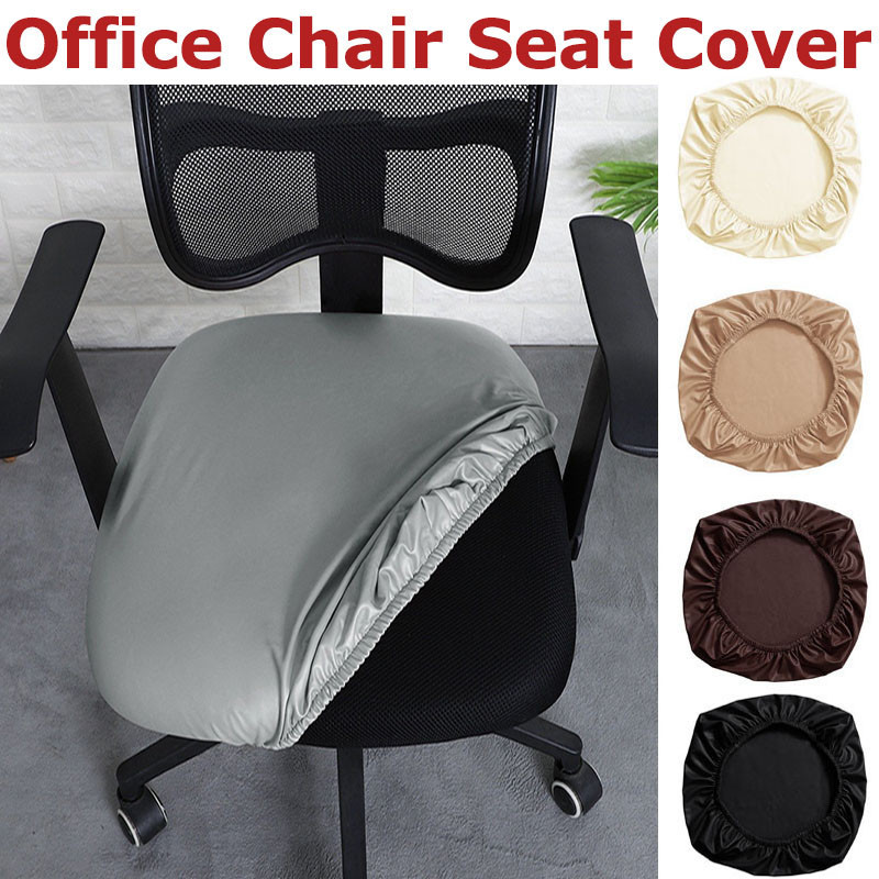 Office Chair Seat Cover Waterproof Dustproof Elasticity PU Leather ...
