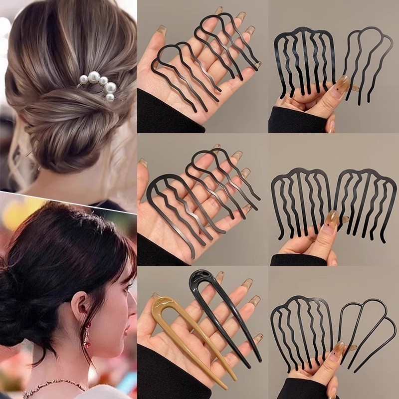 Lazy Man Pan Hair God Tool Ball Head Insert Comb Hair Comb Hairpin ...