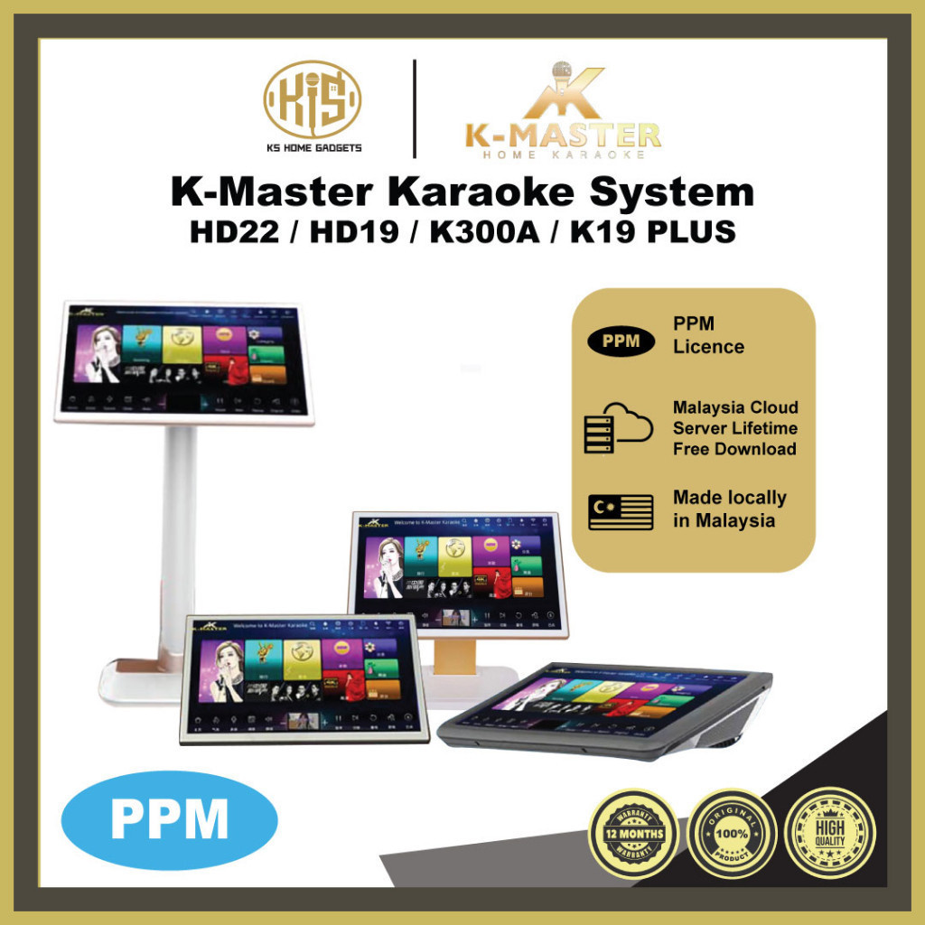 K-Master Karaoke Machine System 3T/4T/6T/8T Android System k19a k300a hd19 hd22 kmaster malaysia ...