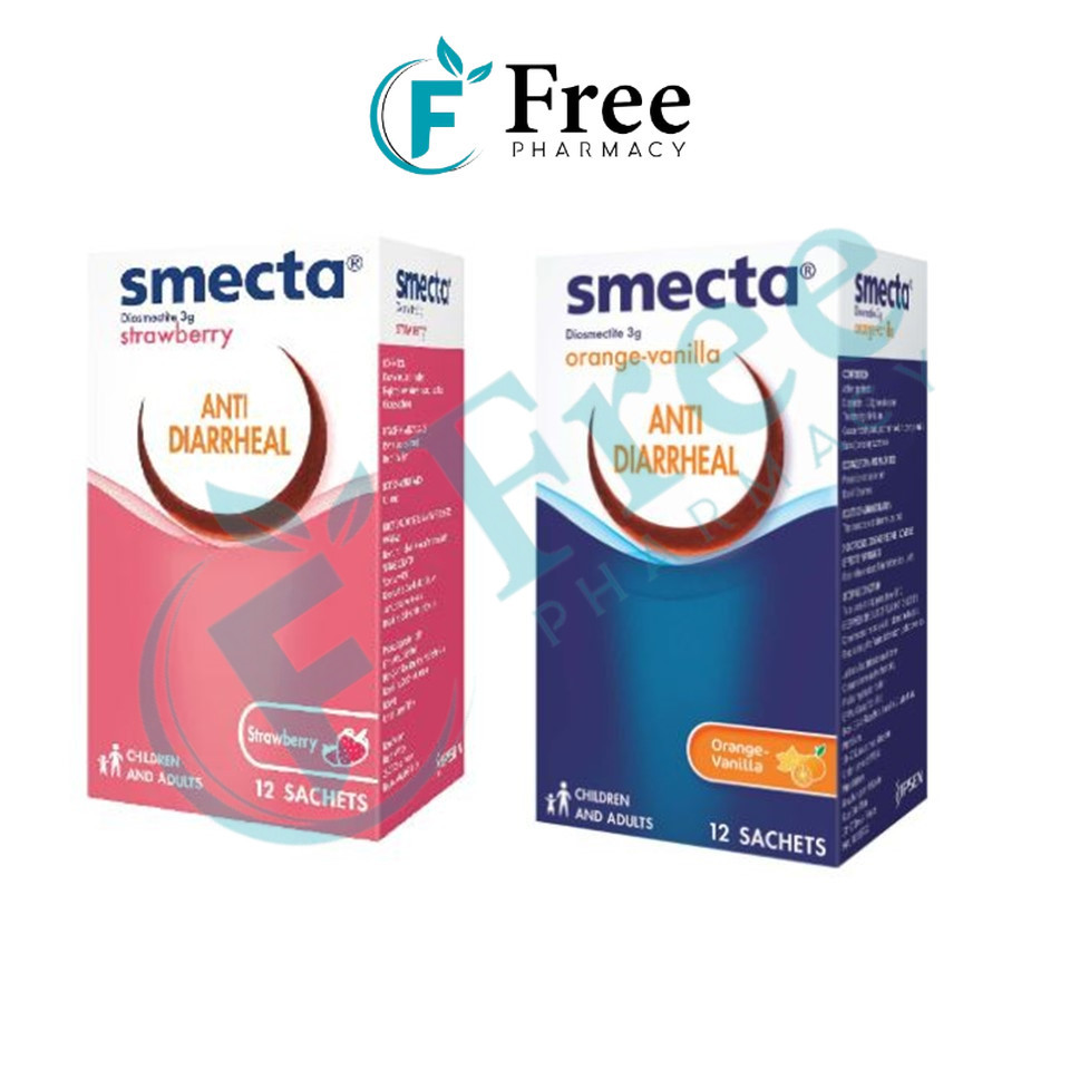 Free Pharmacy Smecta anti-diarrheals orange vanilla / strawberry powder ...