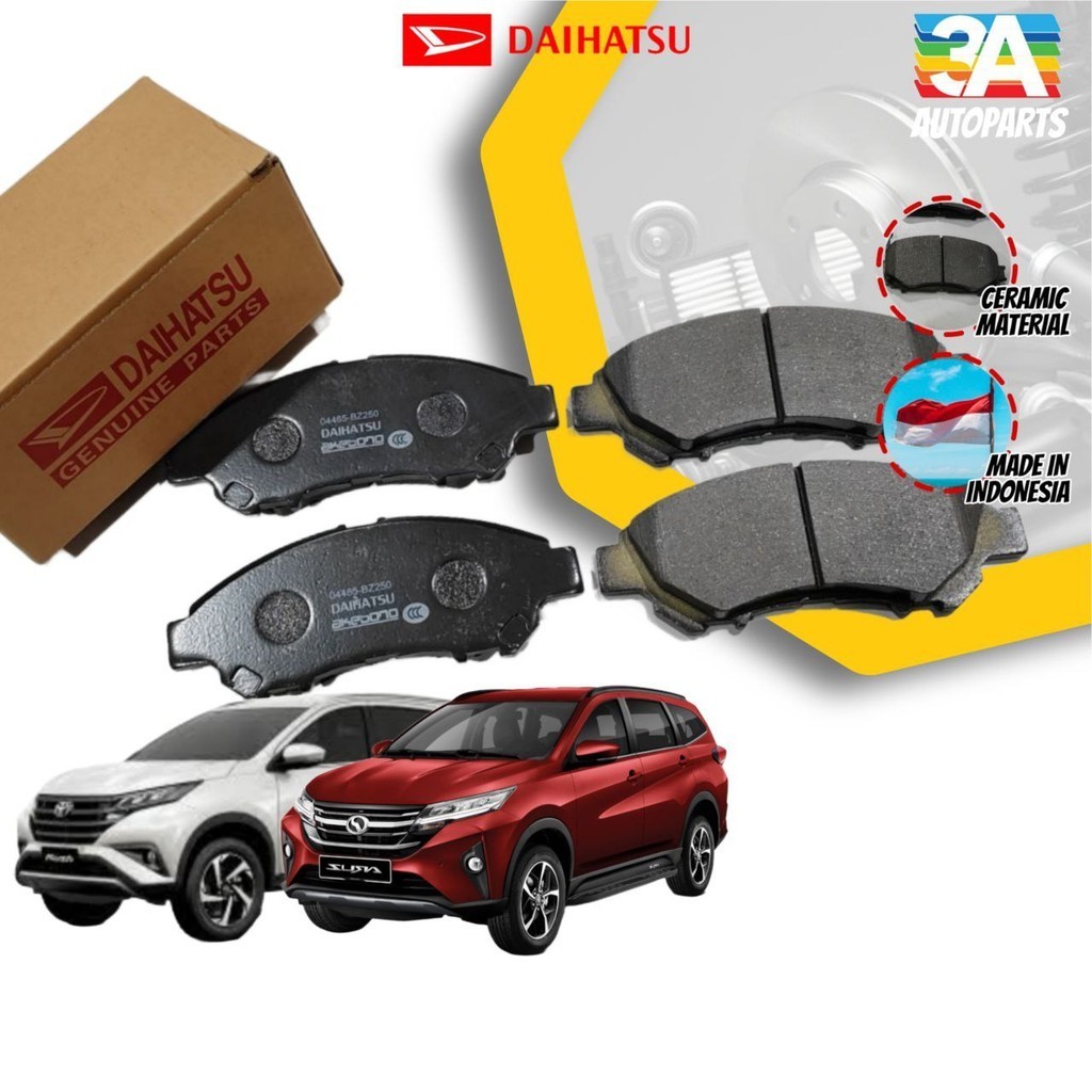 DAIHATSU FRONT BRAKE PAD 1 SET FOR PERODUA ARUZ / TOYOTA RUSH F850 ...