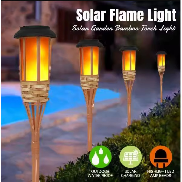 Hari Raya Bamboo Solar Garden Light Pelita Buluh LED Tanpa Wayar ...