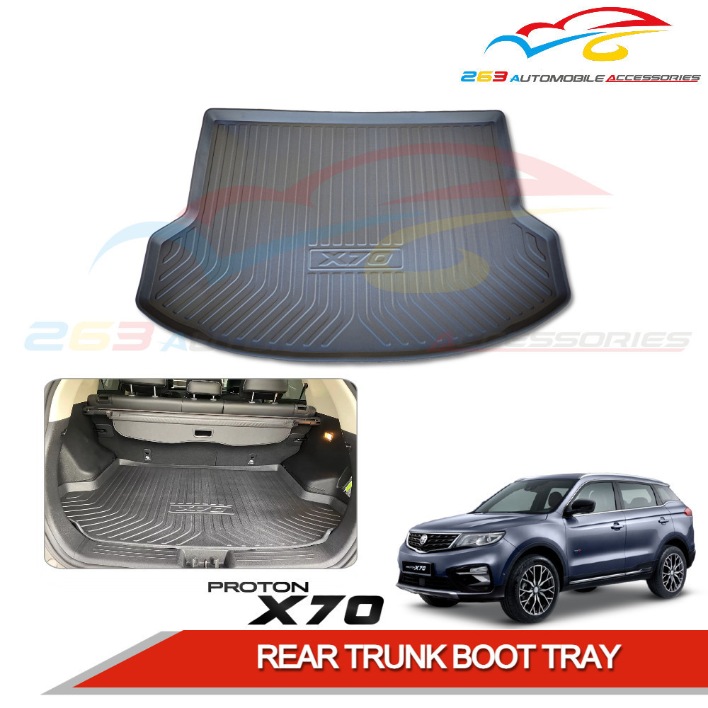 PROTON X70 REAR TRUNK BOOT TRAY LUGGAGE CARGO TRAY (BLACK) | Shopee ...
