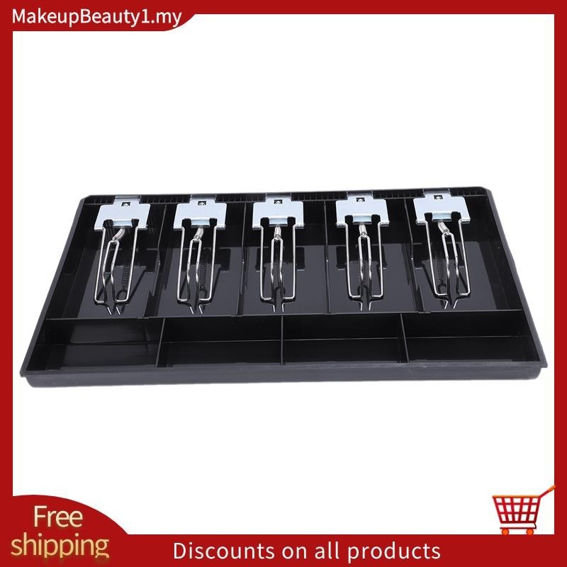 5-Grid Money Cash Coin Register Insert Tray Replacement Cashier Drawer ...