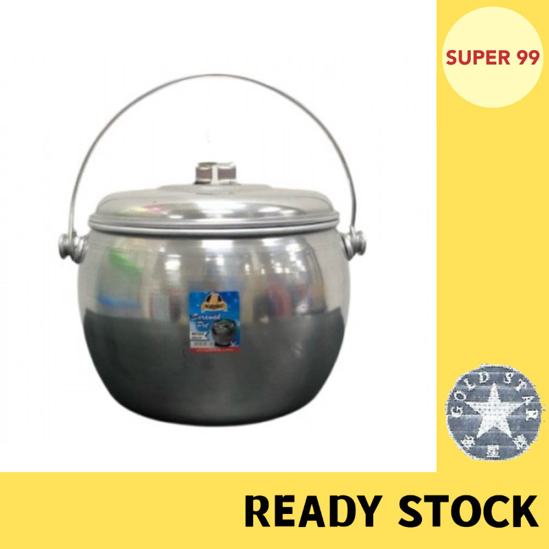 Aluminium Sarawak Pot / Aluminium Judge Pot with Handle & Cover (18cm ...