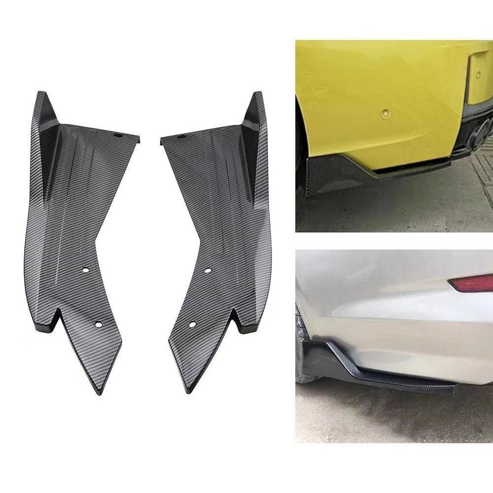 Happy Universal Rear Bumper Lip Diffuser Winglet Wings Anti-crash ...