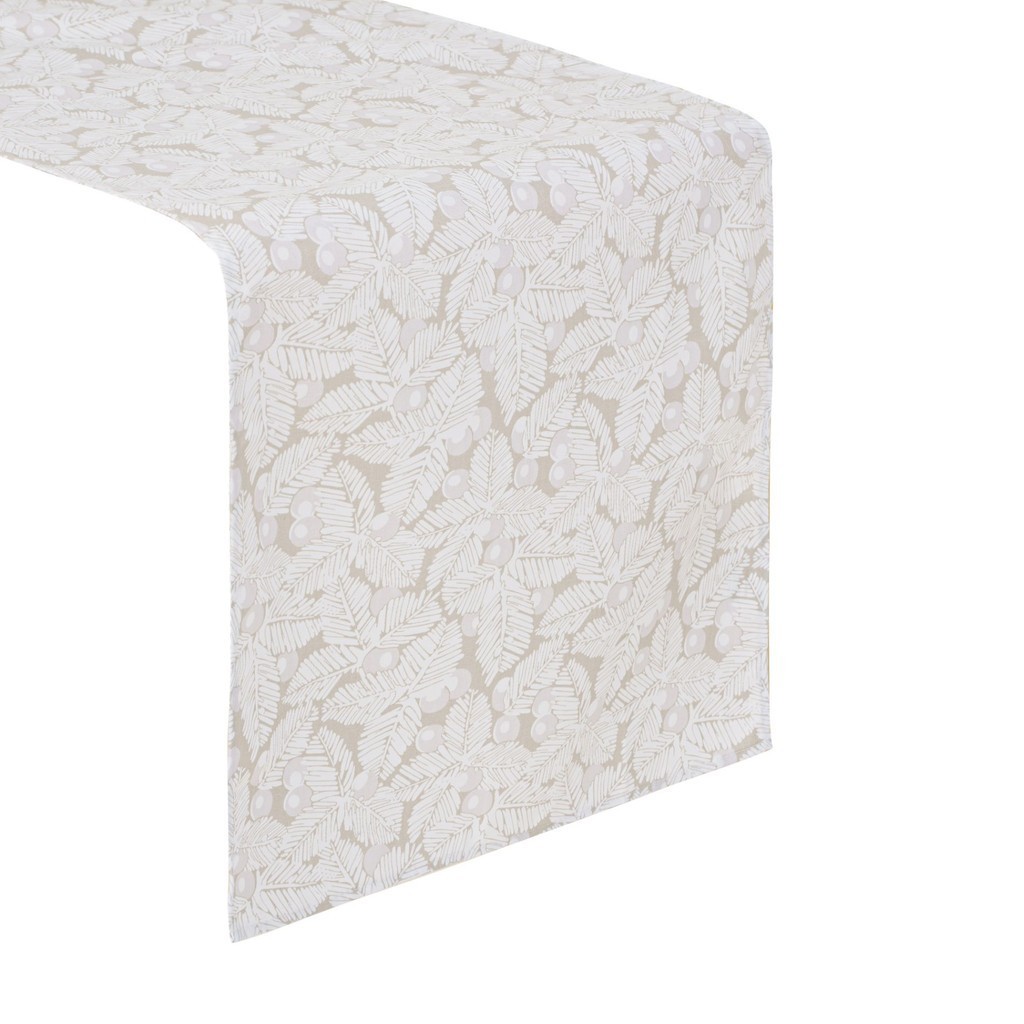 Cottage Yarn Nature Pine PU Coated Table Runner Repels Water, Oil And ...