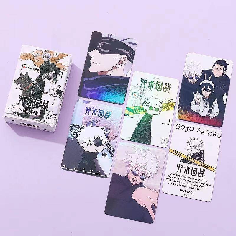 50Pcs/Set Japan Anime Jujutsu Kaisen Double Sided Printing Card Gojou ...