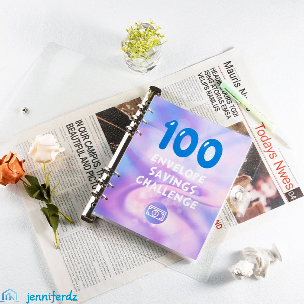 JENNIFERDZ 100 Envelope Savings Challenge, Loose-Leaf Binder Habit ...