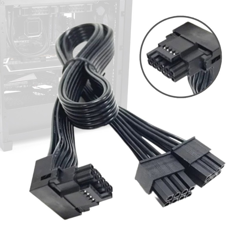 R* for RTX4000 Series 2x 8Pin Male to PCIE5 0 12+4 16Pin 12+4Pin GPU Card Cable 12VHPWR PCIE5 0 ...