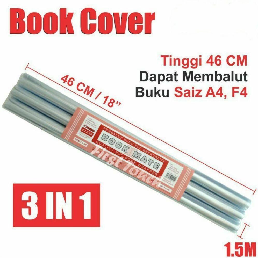 Clear PVC Protective Book Wrapper / Book Cover / Pembalut Buku 1815-C3 ...