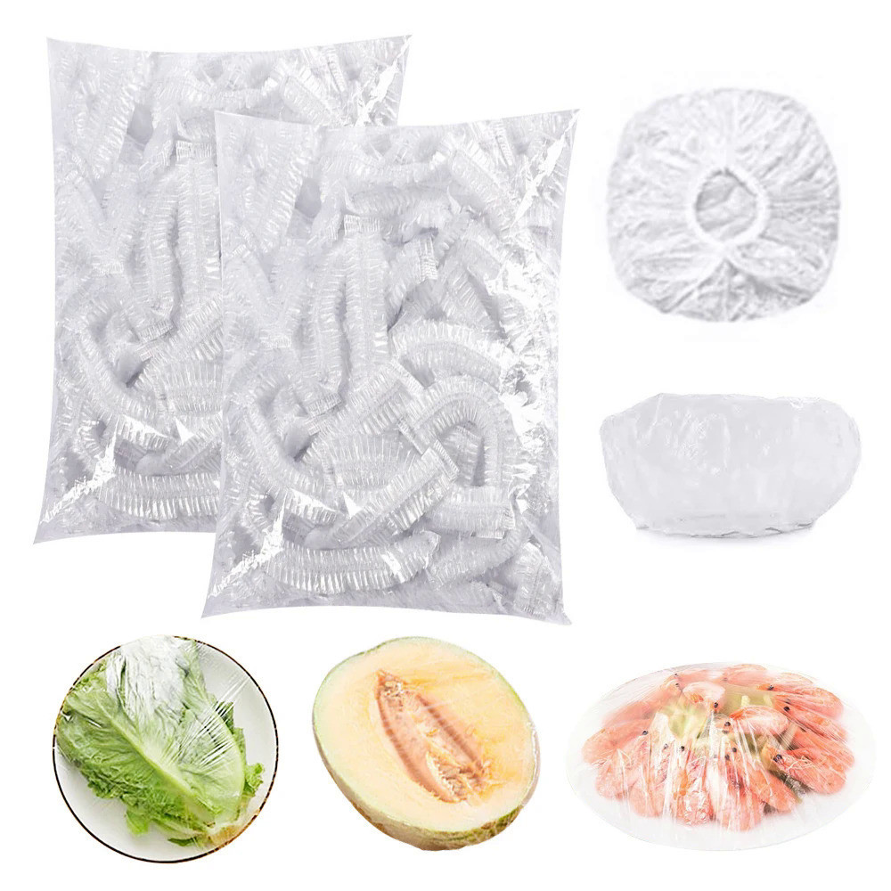 Reusable Disposable Food Cover Plastic Wrap Durable Elastic Food Lids ...