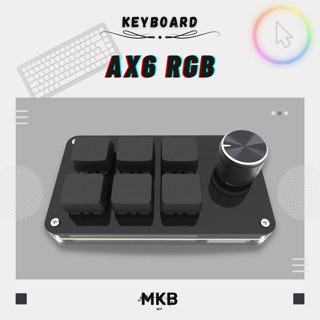 [READY STOCK] AX12/AX6/AX3 RGB Mechanical Macropad/Numpad Assembled Kit ...
