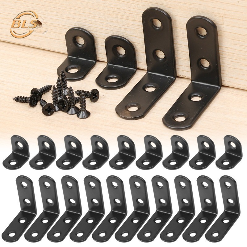 Multi-purpose Stainless Steel Supporting Black L-Shaped Brackets with ...