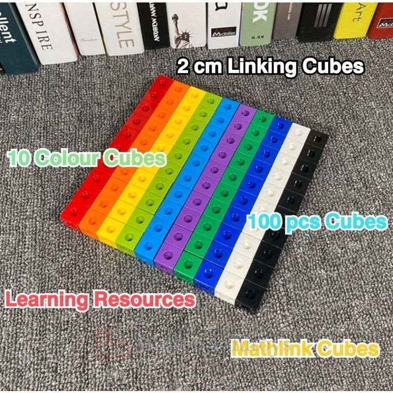 [station] 2cm Cube Block Stacking Children's Educational Toy - DIY ...