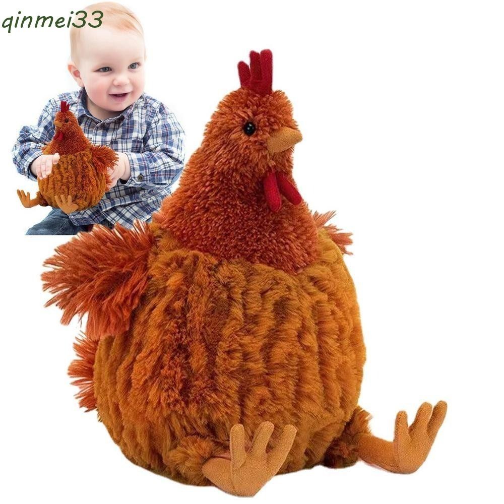 QINMEI Jellycats Chicken Plushie Dolls, Cecil Chick Clooney Rooster ...
