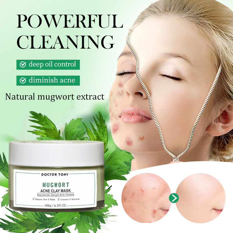 [Ready Stock] Oil Control Acne Removal And Blackhead Mud Mask Mugwort ...