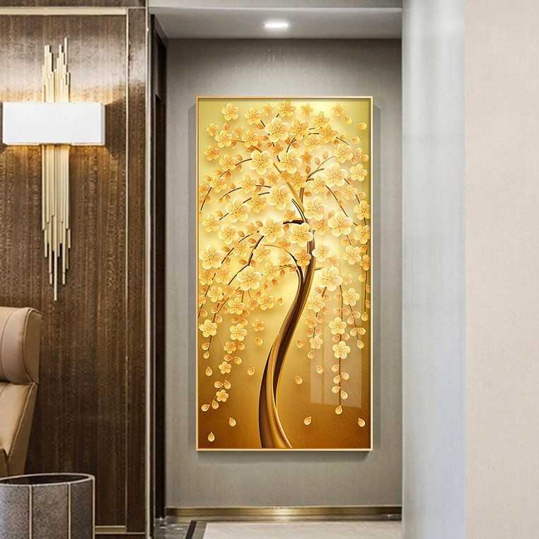 Chinese Feng shui JinFushu oil painting/decorative rich porcelain ...