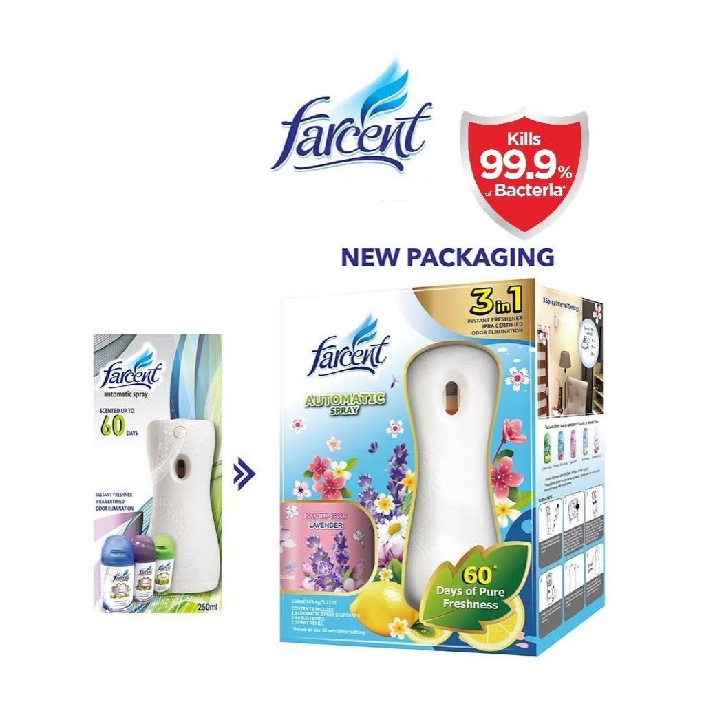 FARCENT Dispenser Set Automatic Scented Spray Air Freshener ( Starter ...