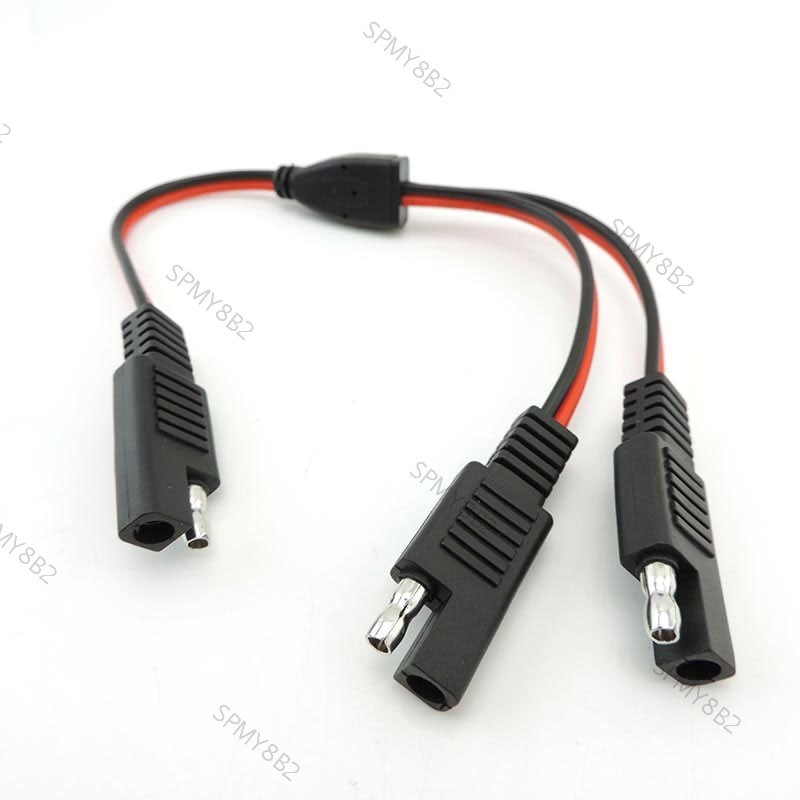 1 SAE to 2 SAE splitter 18AWG cable Power Extension 2 way Cable Plug ...