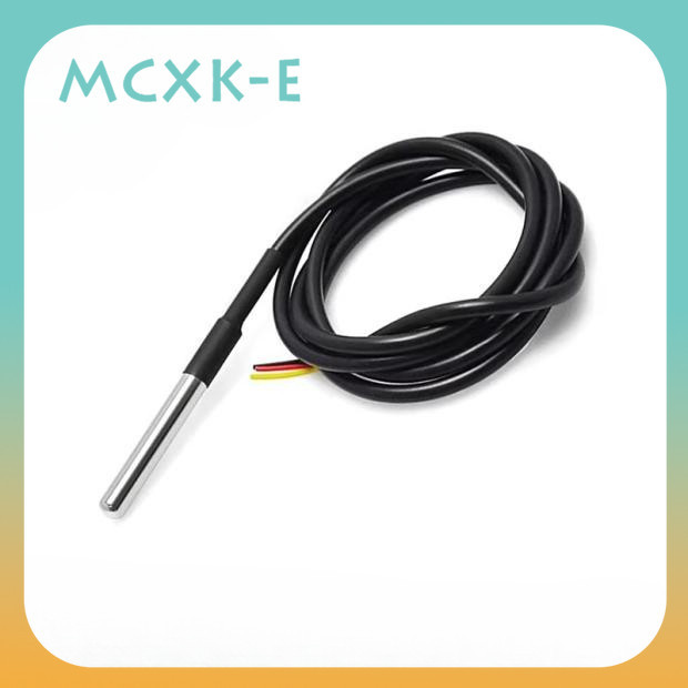 DS18B20 Stainless Steel package 1 Meters Waterproof DS18b20 Temperature ...