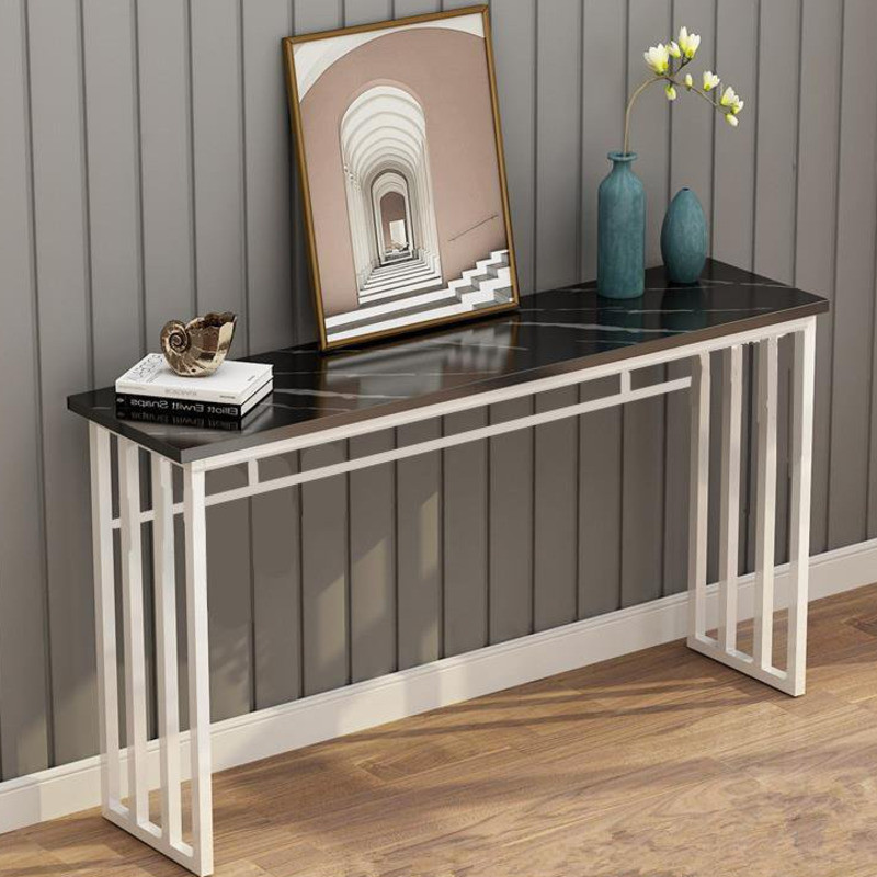Simple Console Tables Corridor Side View Narrow Wall Gap Shelf Long ...