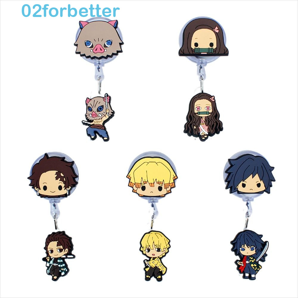 FORBETTER Demon Slayer Badge Reel, Kimetsu No Yaiba Kamado Nezuko ...